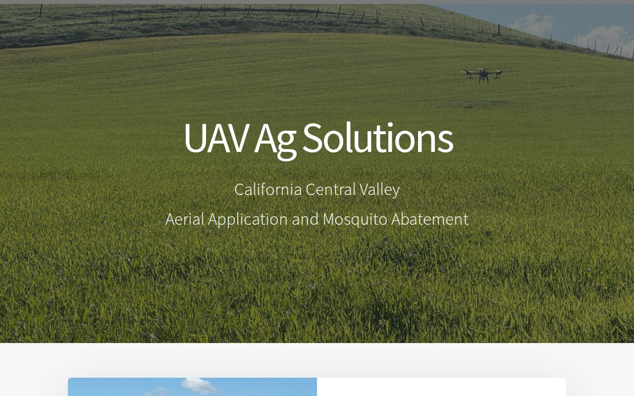 UAV Ag Solutions - California Aerial Application and Mosquito Abatement